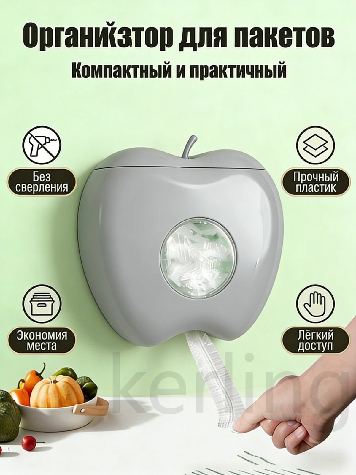 Кофр для хранения вещей 17x16 1 шт с крышкой серый 17x16 см