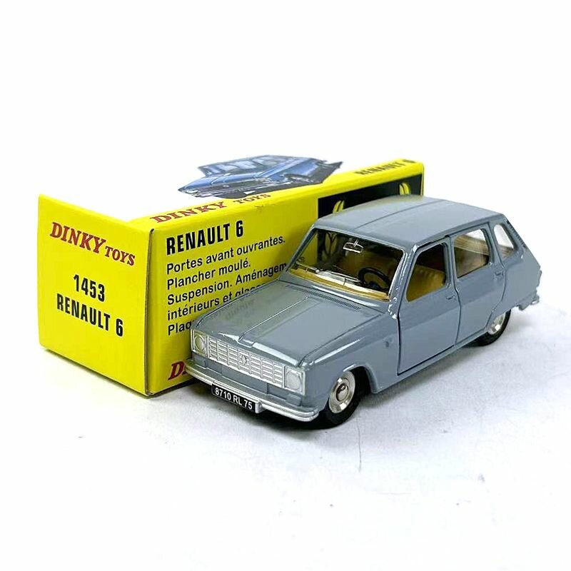 DINKY TOYS 1/43 Renault 6 Модель винтажного автомобиля из сплава 1453