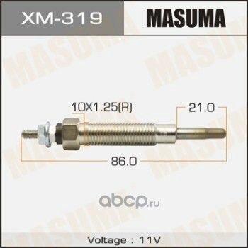 Свеча накаливания11VMitsubishi PajeroCanterDelica 2.8 TD 4M404M40T 93>
