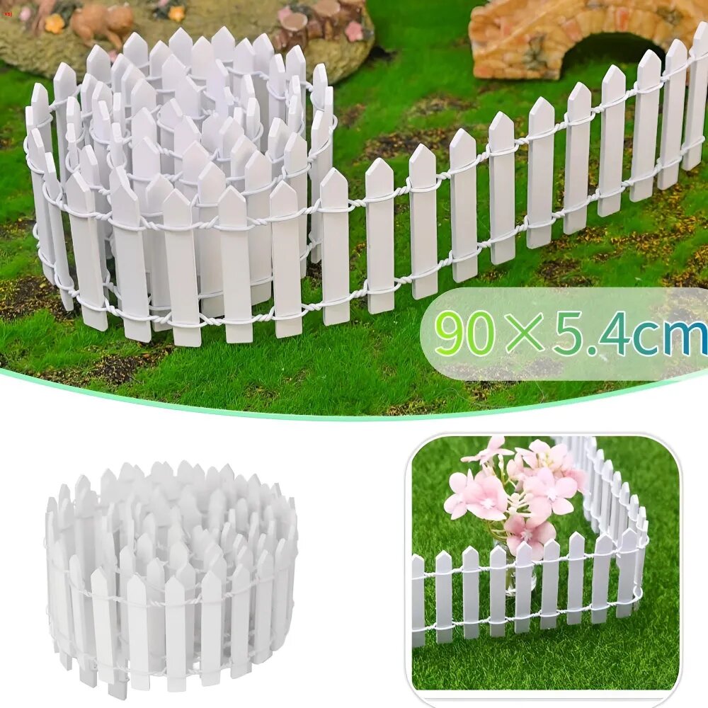 Мини-деревянный забор, аксессуары для украшения сада цветами, 1 шт.