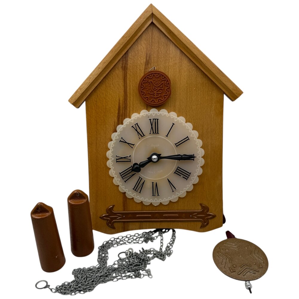 Настенные часы "Маяк" с кукушкой 1990 г. Сердобский ЧЗ, СССР