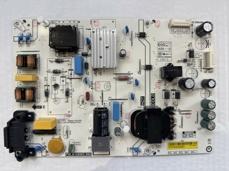 Блок питания PW. A168W2.986 Xiaomi L55M7-EARU ST5461D13-6 Ver.2.4
