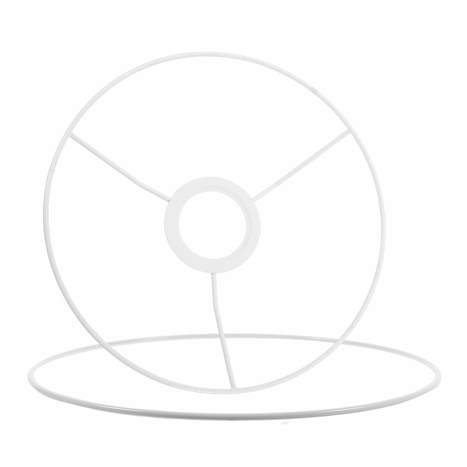 Каркас Для Абажура, Белый, 1 Пара, Круглый, Винтаж, Подходит Для Настольных Ламп