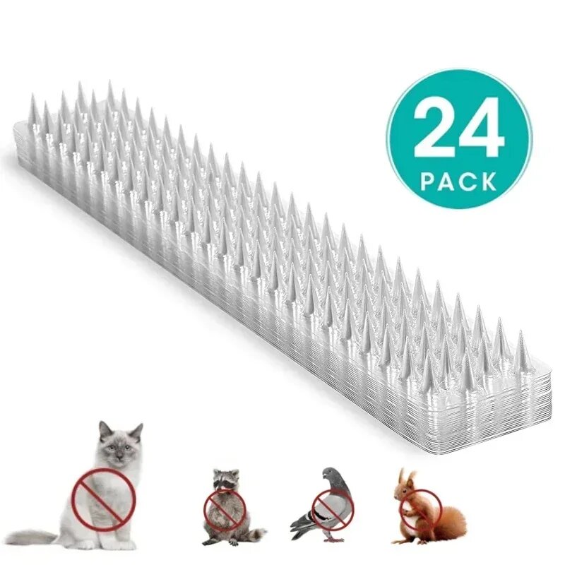 Прозрачные пластиковые шипы от животных 24 шт 24 pcs