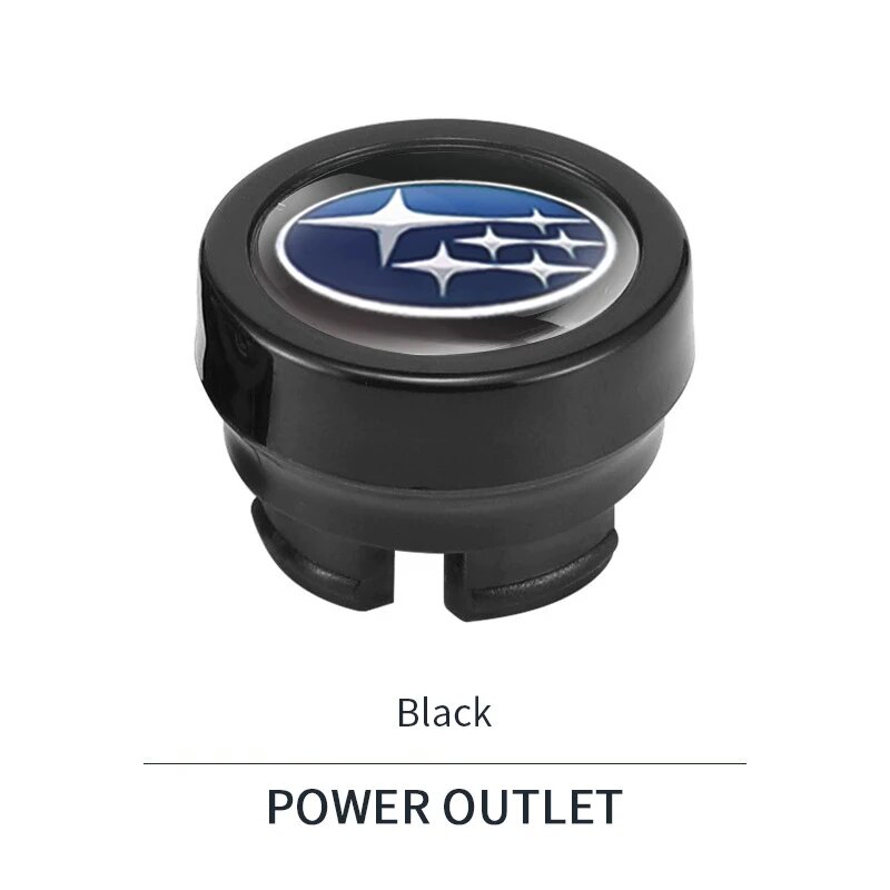 ABS автомобильный логотип прикуривателя, пылезащитная заглушка для Subaru XV WRC WRX BRZ черный