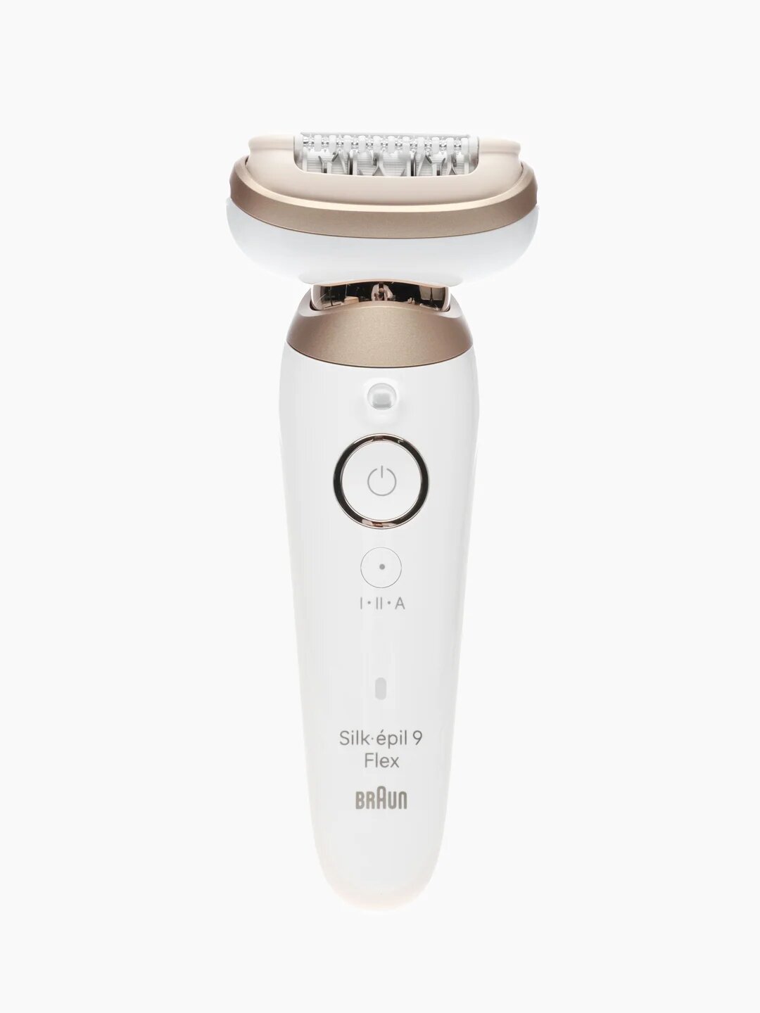 Эпилятор Braun Silk-épil 9 Flex 9-011 3D, для сухой и влажной эпиляции, 2 насадки, белый/золотой