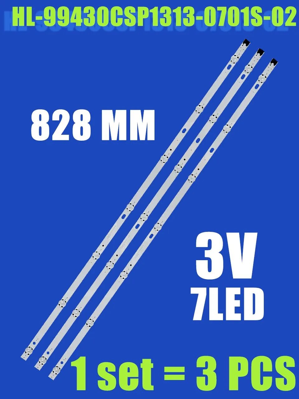 Светодиод для HL-99430CSP1313-0701S-02 43UK6200PLА 43UM7090PLA 43LK5910PLC 43LМ5772РLA LC43490116A