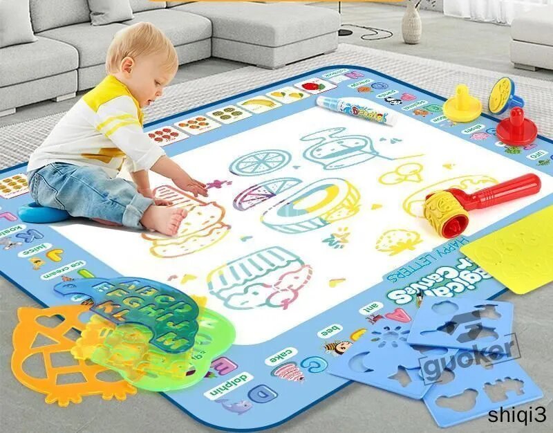 Набор для рисования, росписи, 10 предметов, 60x80 см, разноцветный