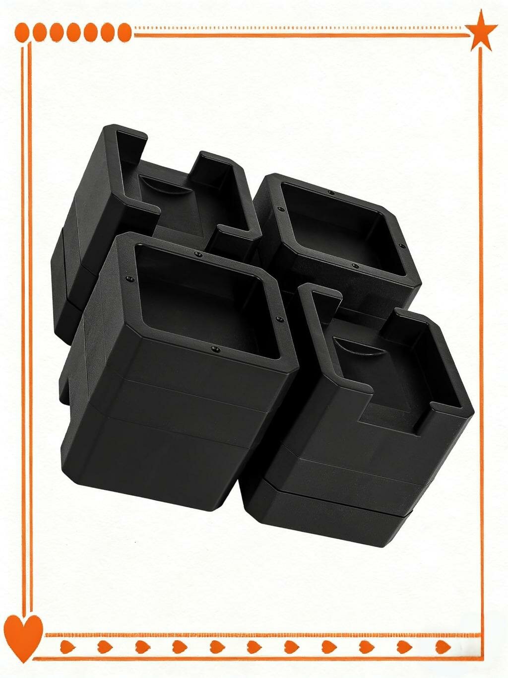 Многофункциональные подъёмники для кровати, 3 дюйма 4 комплекта