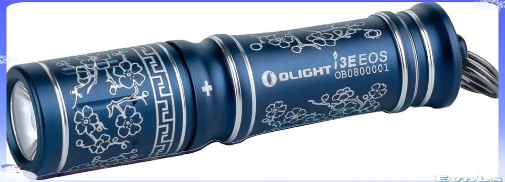 Olight i3E EOS Acid Blue Фонарь-брелок 180 люмен, металлический корпус, светодиоды