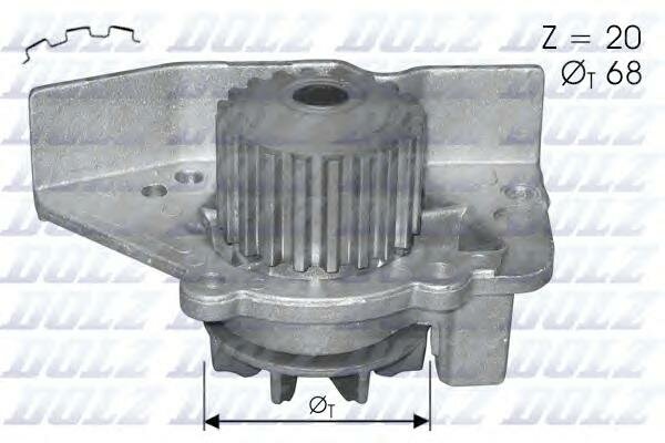 Помпа, водяной насос Citroen/Peugeot DOLZ C118