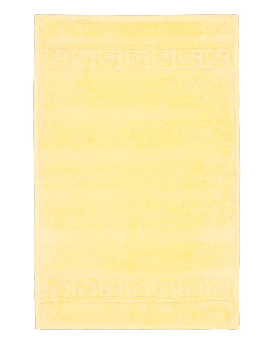 Полотенце махровое Cawo Noblesse 30x50см, цвет лимонный, плотность 550 г/м2