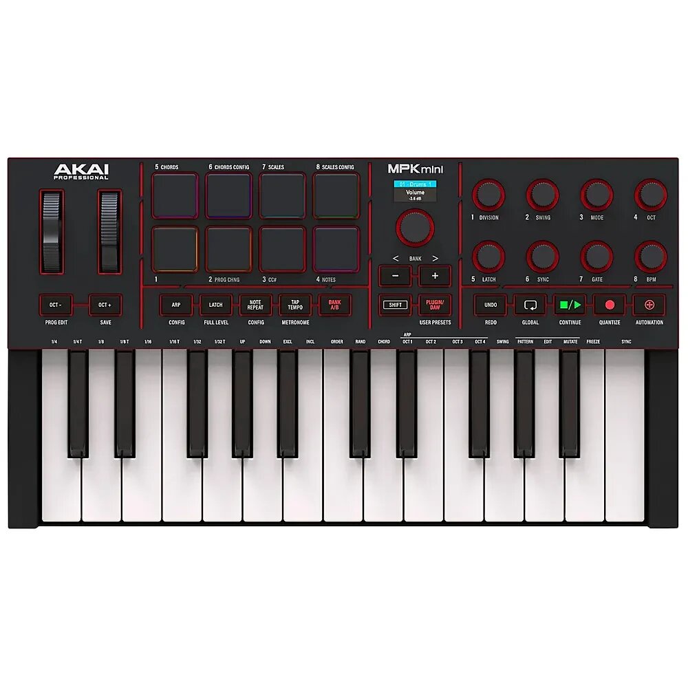 MIDI-контроллер Akai Professional MPK Mini MK4 25-Key черный