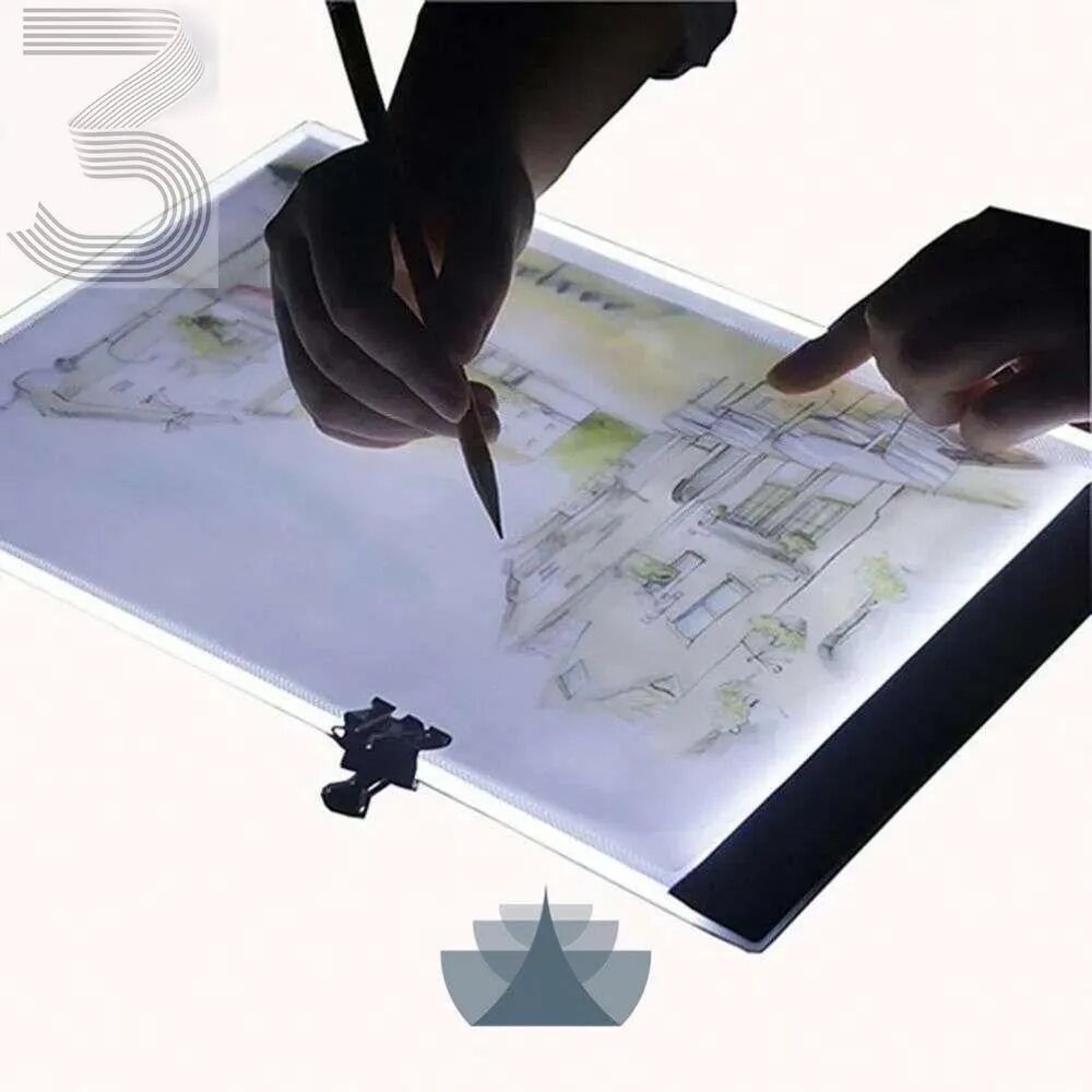 Проектор для рисования XL A4 LED Drawing Board Акриловый световой планшет для рисования, детский аниматор, инструмент для взрослых художников — фото 1