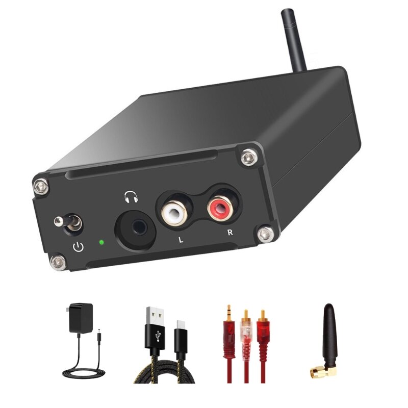 Высокоточный Bluetooth-совместимый ресивер 5.4 с поддержкой LDAC с двойным выходом, подходящий для студийных звуковых систем