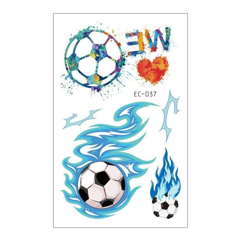 Водонепроницаемые детские наклейки-татуировки carnival football