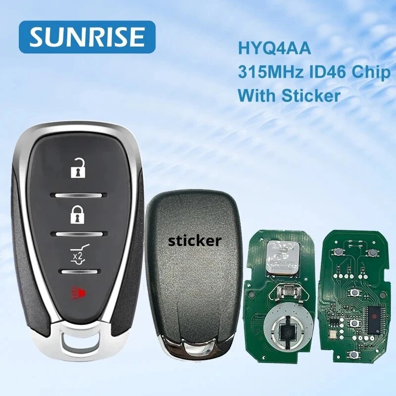 HYQ4AA 315 МГц ID46Chip автомобильный ключ для Chevrolet Camaro Volt Blazer Traverse Camaro Cruze Malibu Sonic Equinox Spark с лагу