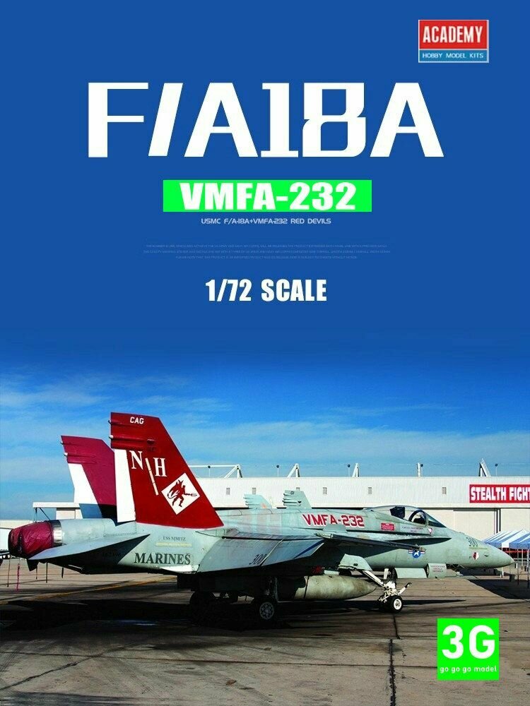 ACADEMY 12520 1/72 Сборочная модель американского истребителя F/A18A VMFA-232