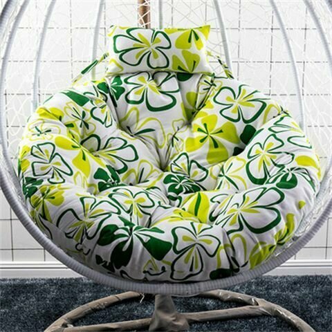 Подушка для подвесного кресла, подушка для одноместного подвесного стула, утолщенная подушка, подвесное кресло-гамак, съемная и моющаяся подушка для ротангового кресла.