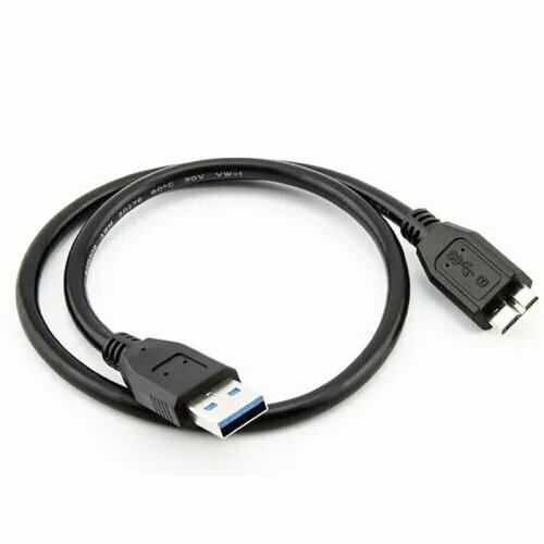 Кабель usb 3.0 male to micro hdd для передачи данных внешнего мобильного жесткого диска длина кабеля: 1 8 м (черный)