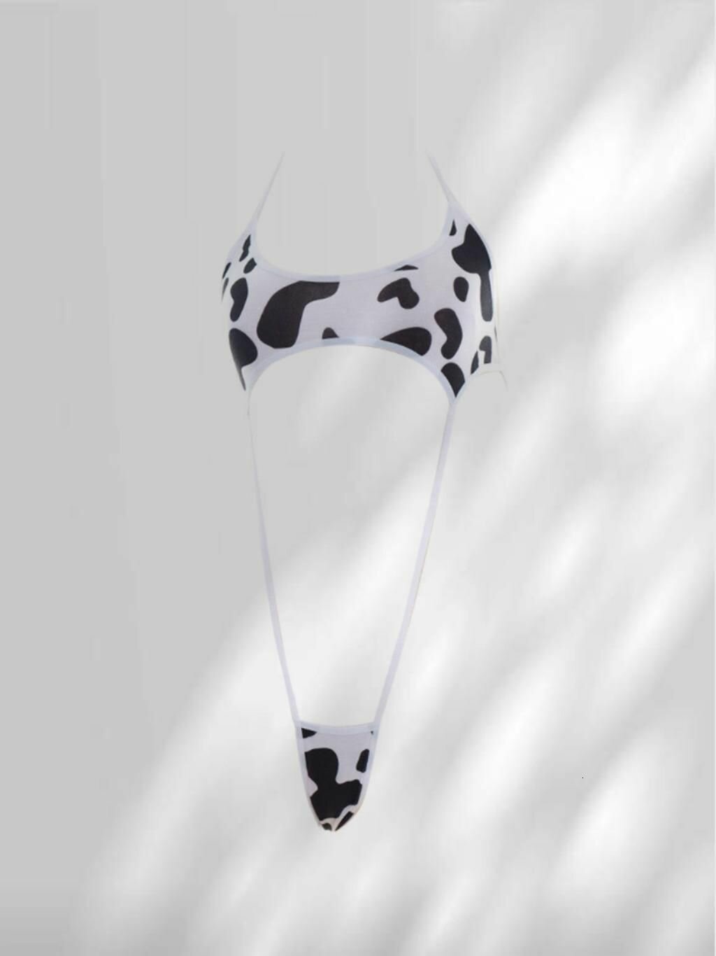 Бикини-боди с принтом коровы, Узор коровы