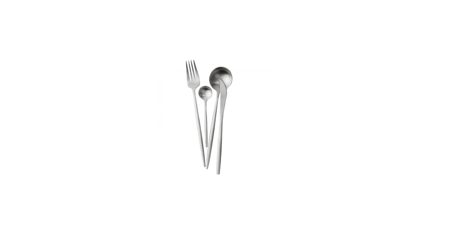 Набор столовых приборов Maison Maxx Modern Flatware Set Silver