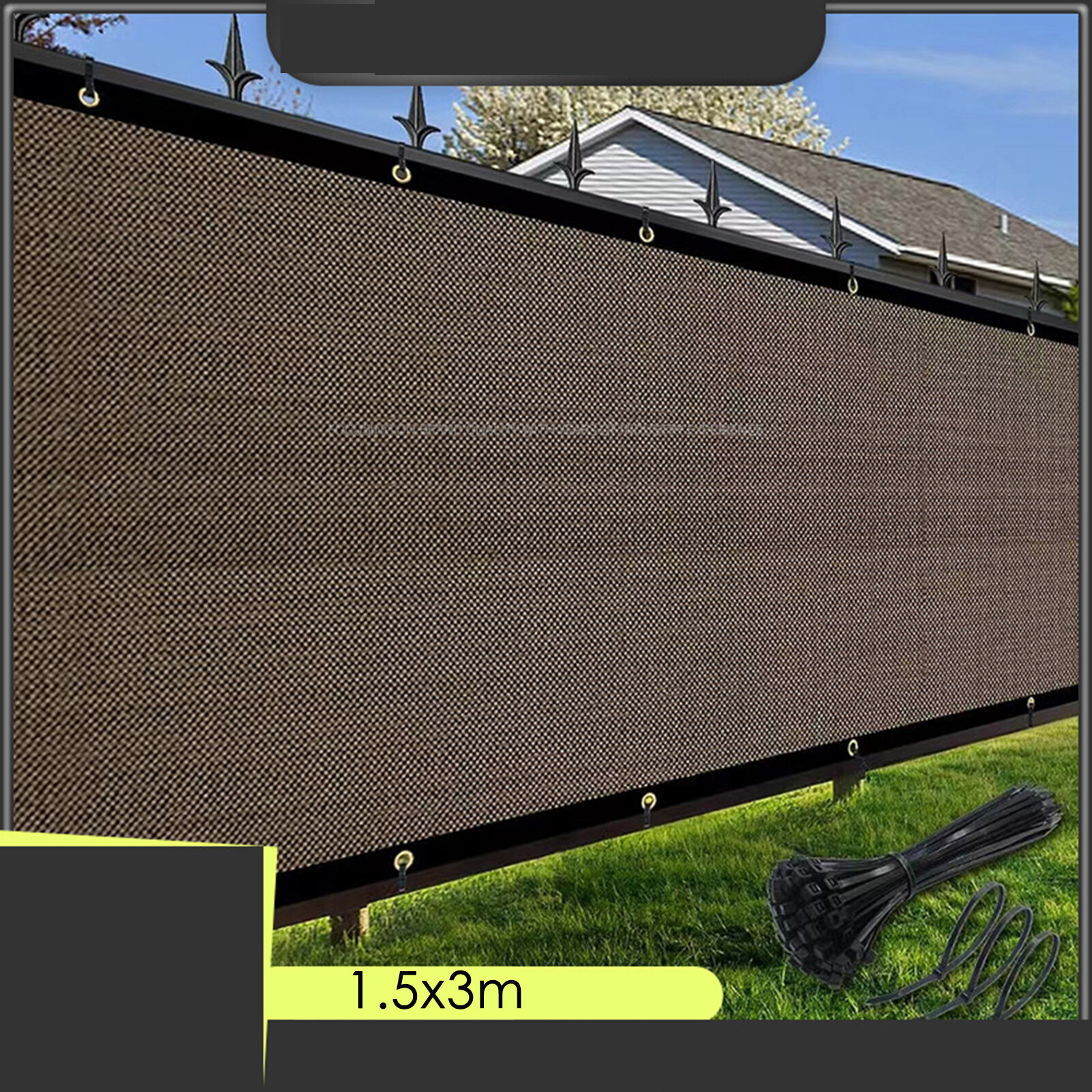 Приватная сетка для балконов Для ограждений крыльца Безопасность Коричневый 3x1.5m