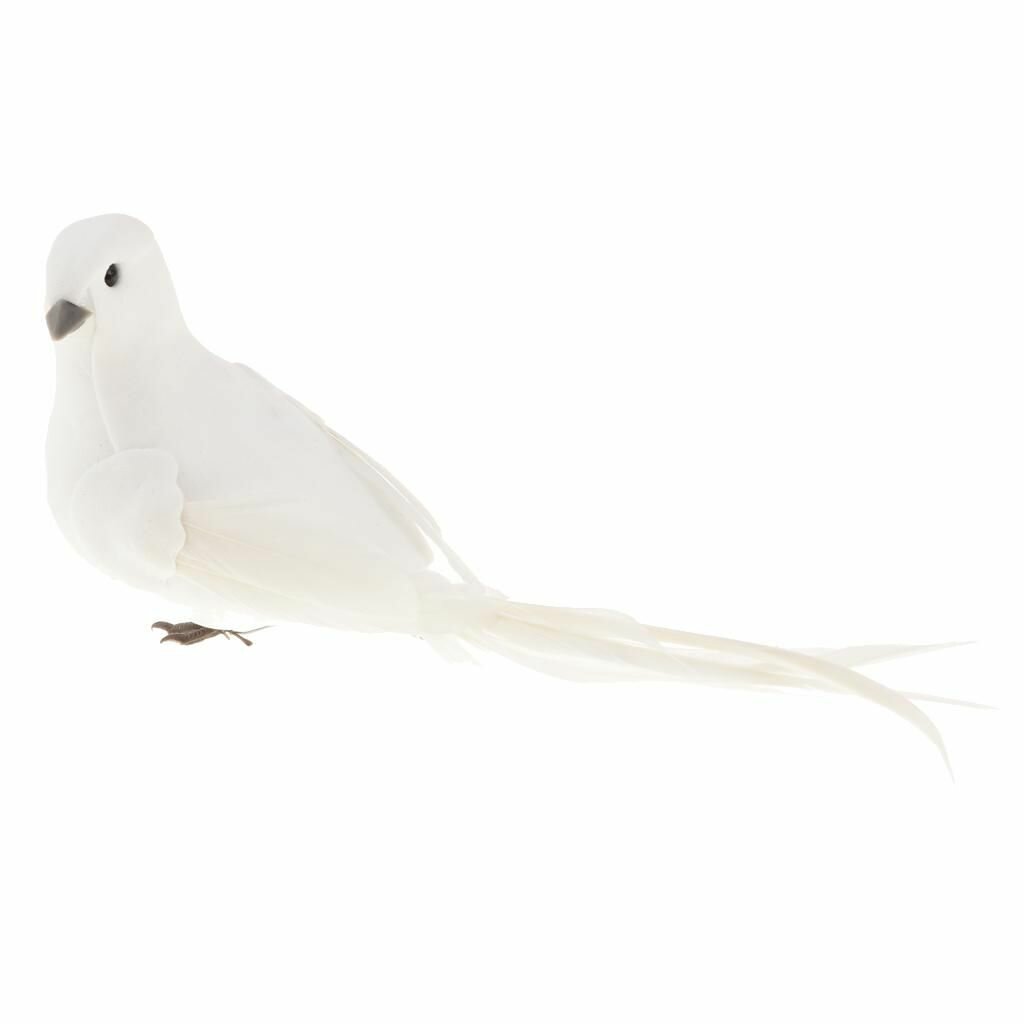 Искусственные голуби из пены с перьями, украшение для свадьбы и дома, декор для сада, 17 см