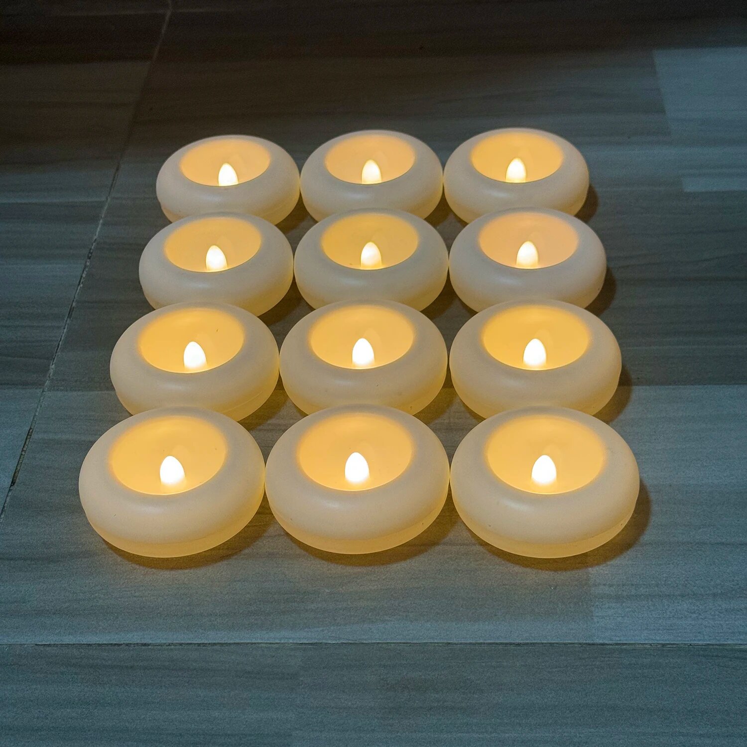 Светодиодные плавающие свечи для бассейна 12pcs