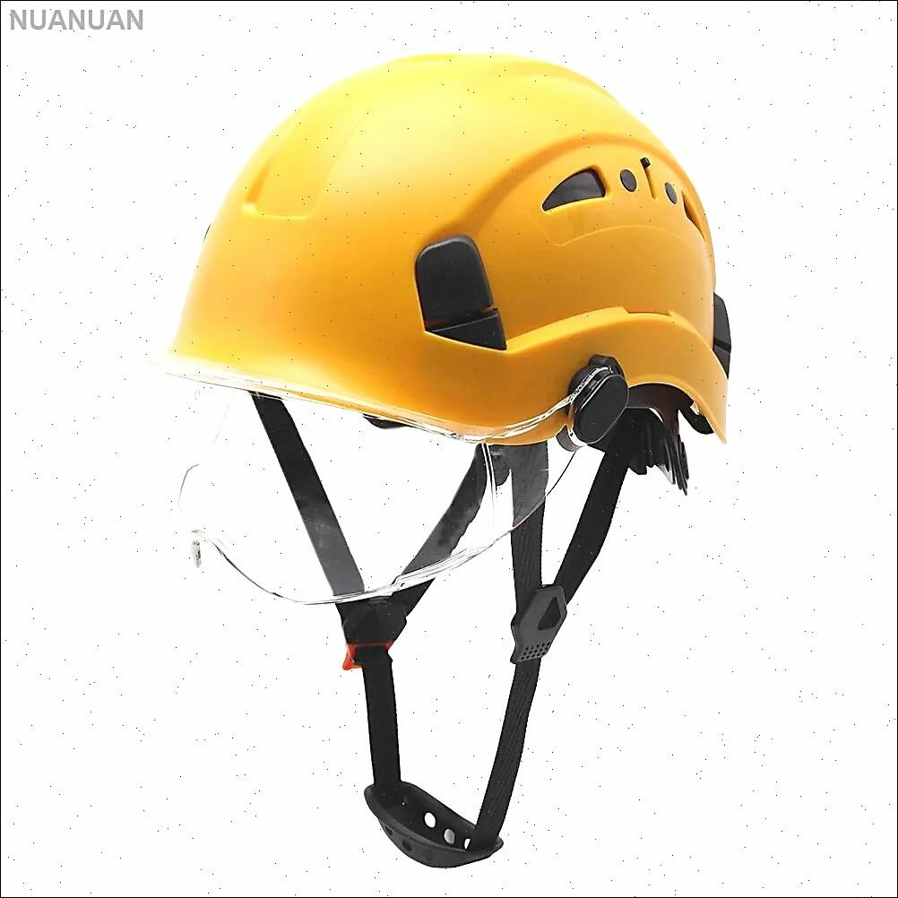 Строительная каска (защитный шлем) с регулируемыми прозрачными очками