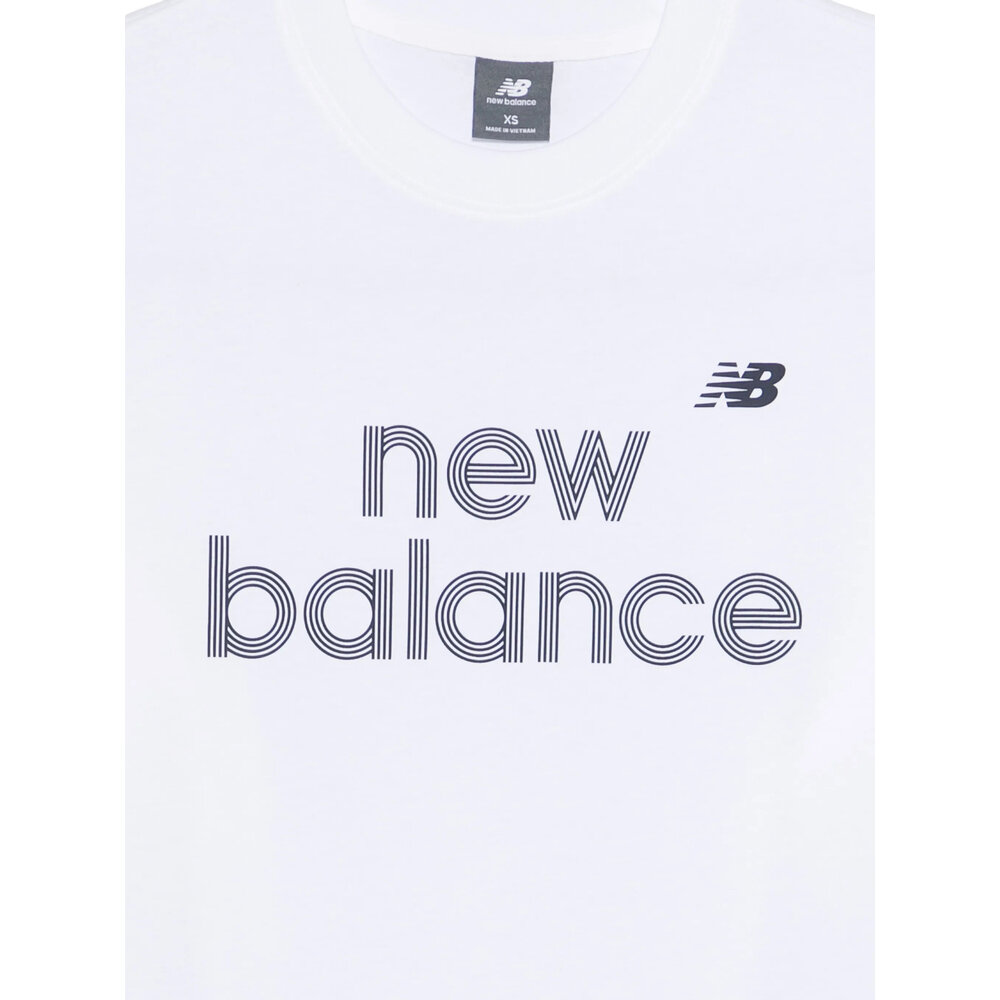 Футболка New Balance, размер XS, белый, — фото 1