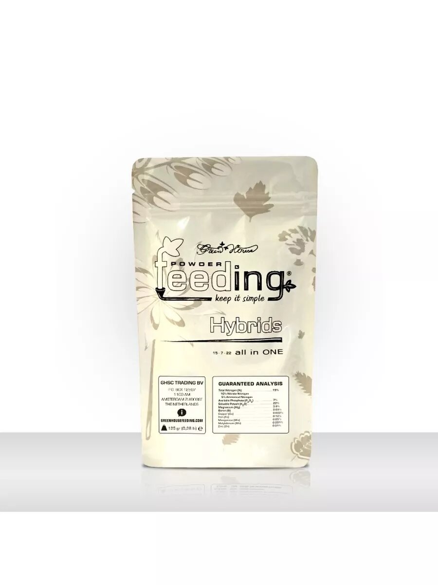 Удобрение Powder Feeding Hybrids 125г для роста и развития