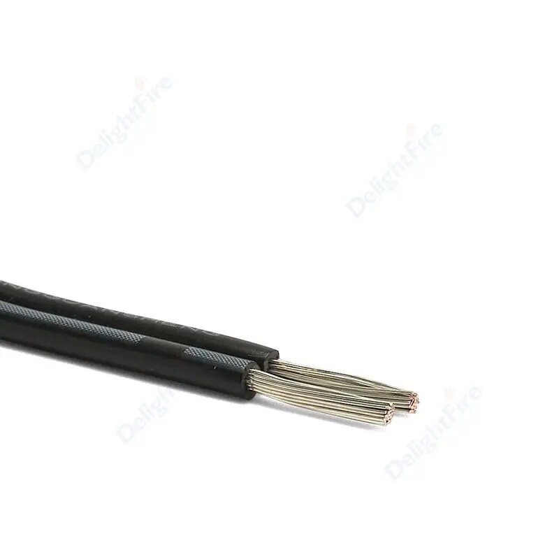 Кабель светодиодной ленты DelightFire 2-контактный красный/черный 5В 12В 2 26AWG, black, 100m-328ft