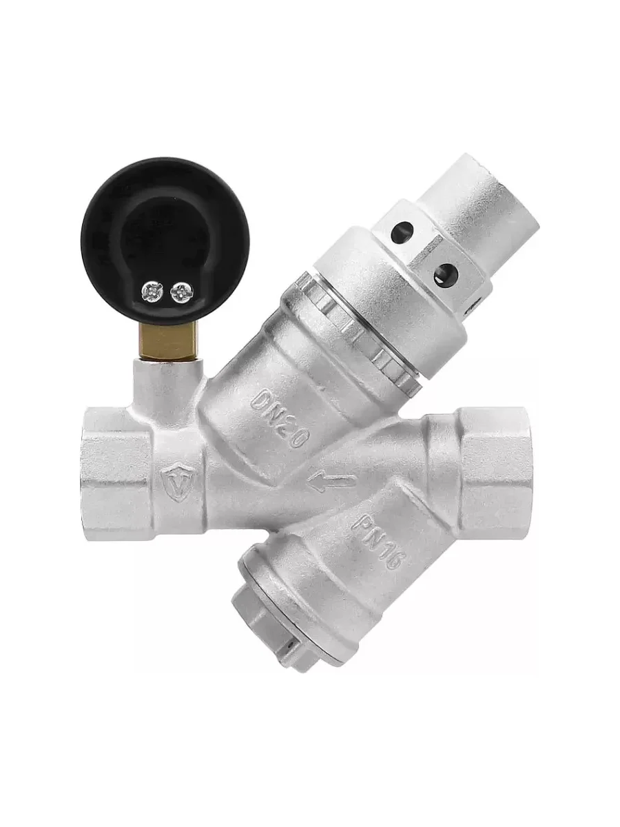 Редуктор давления для воды с фильтром и манометром 1/2 Vieir VR721