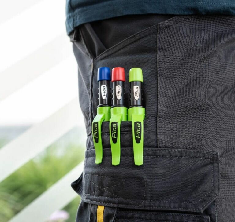 Цветные колпачки для карандаша Pica Dry 3030, набор 5 цветов