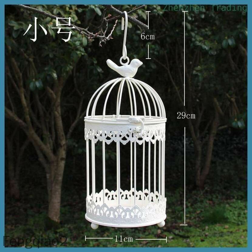 Декоративная клетка для птиц (3 размера) - кованое железо, прованс стиль, для цветов/декора