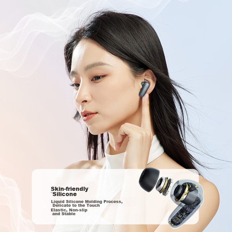 HP H10I беспроводные наушники Bluetooth 5.3 с шумоподавлением ENC низкая задержка для игр и звонков совместимость с iOS