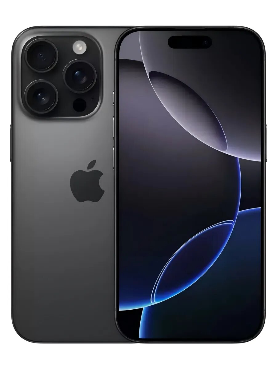 Смартфон Apple iPhone 16 Pro Max 256 ГБ чёрный титан (Black Titanium) Dual: nano SIM + eSIM