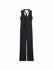 Комбинезон CLAUDIE PIERLOT Tie neck jumpsuit, размер 42, blue
