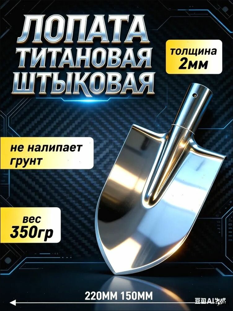 Лопата универсальная, штыковая 15 см для копки
