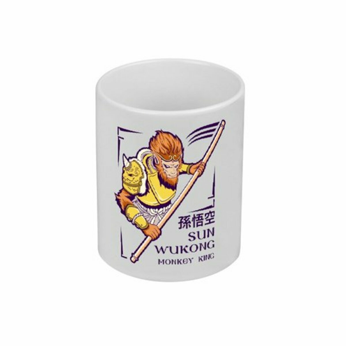 Кружка «Сунь Укун, царь обезьян, воин» (белый)