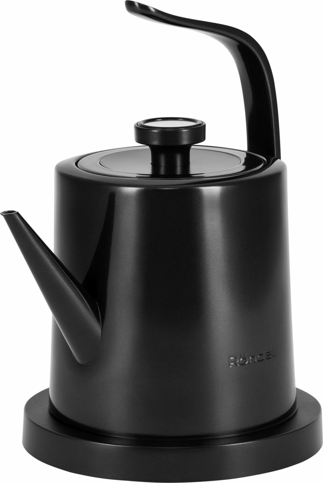 Чайник электрический Rondell 1 л, 1200 Вт, корпус металл, черный (RDE-WK805)