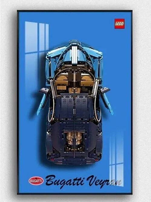Рамка для лего формула 1, Конструктор 98968 TECHNIQUE "Cпорткар Bugatti Chiron" (Техник)