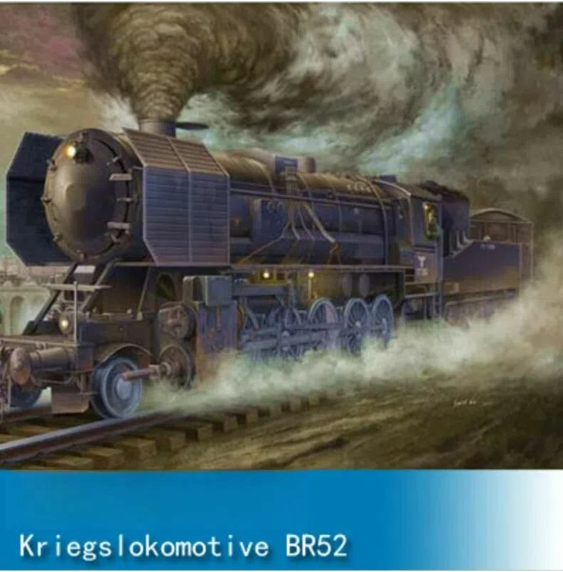 Trumpeter 00210 1/35 Немецкий Kriegslokomotive BR52 паровоз, сборная модель для коллекции и диорам масштаб 1/35 для моделистов и исторических сцен