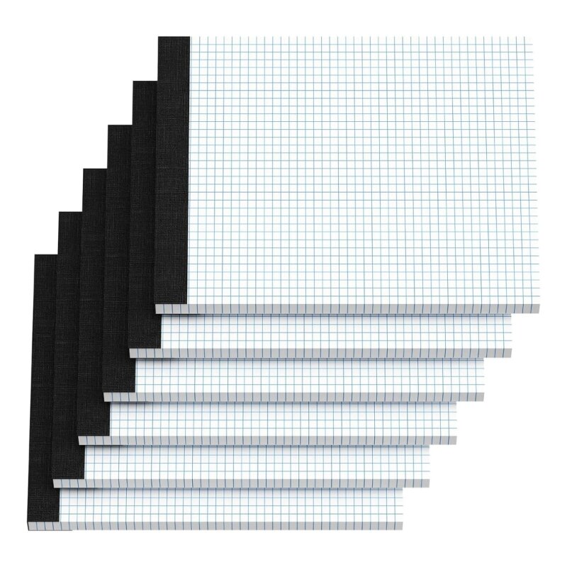 6 Шт Блокноты для Письма Из Миллиметровой Бумаги Формата А4, Разрываемые Блокноты Для инженерных Тетрадей, Блокноты Для Царапин, Блокноты Для Заметок, Школьные Принадлежности