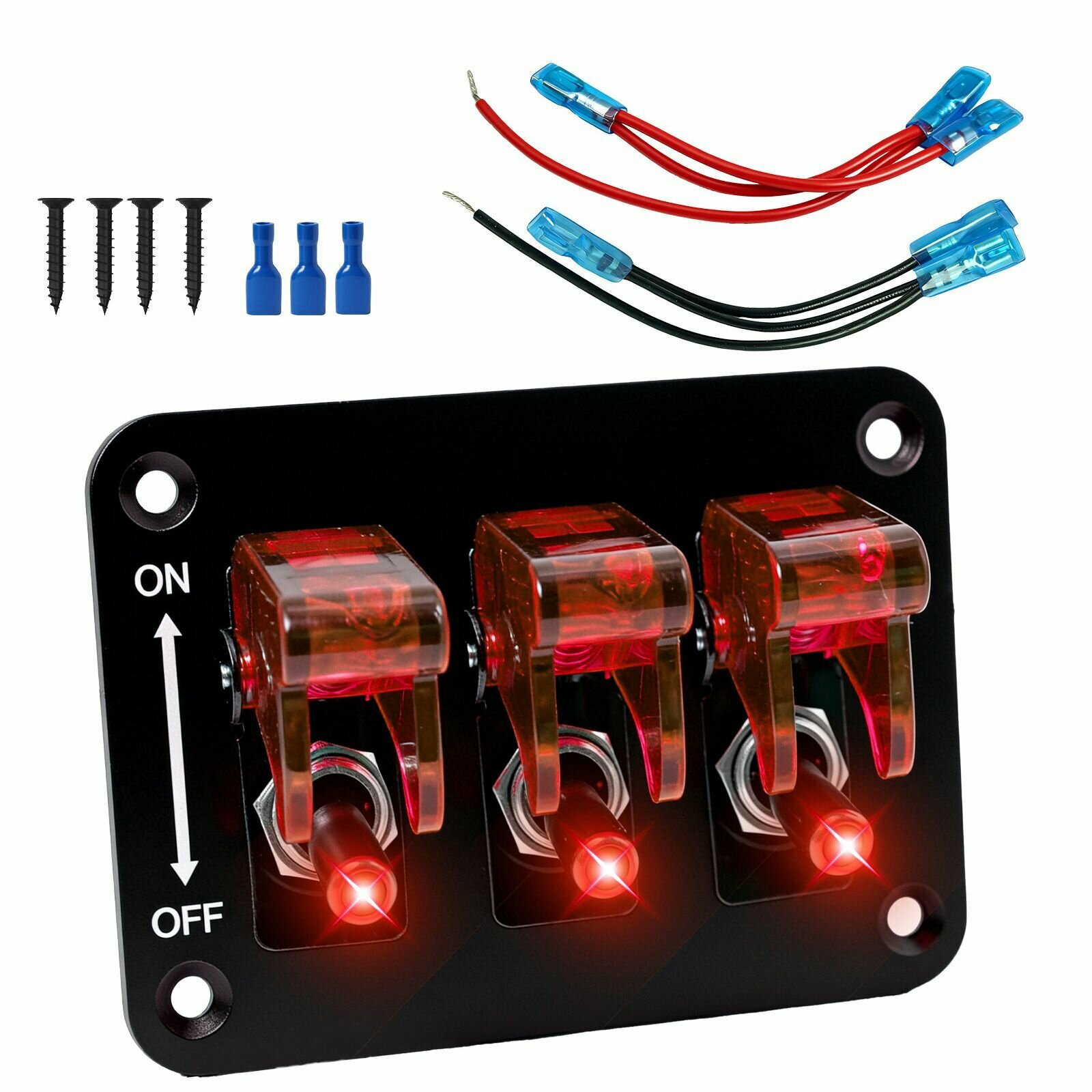3-позиционная панель переключателей со светодиодами для авто