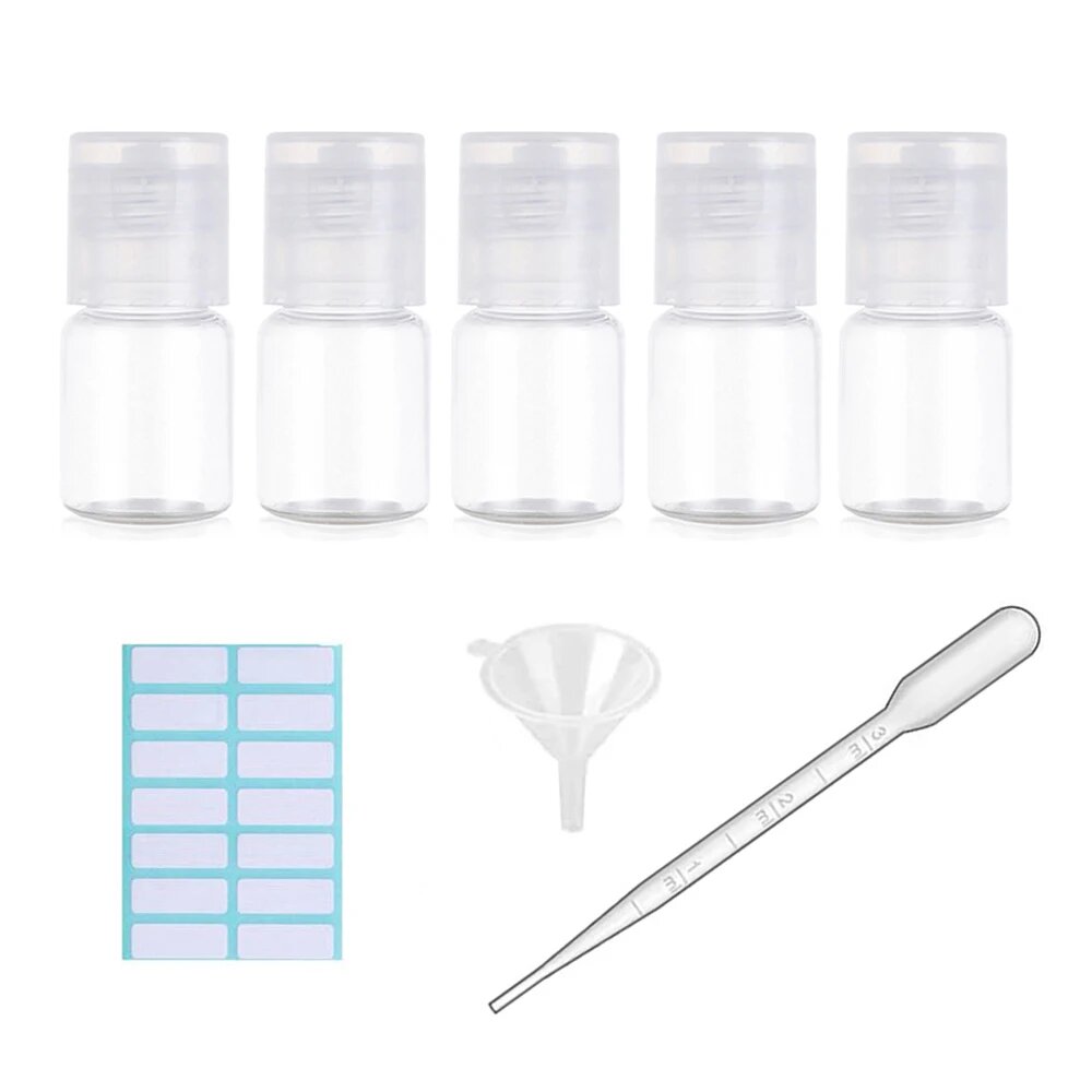 Прозрачные пластиковые бутылочки для путешествий Cosmet 5/10 шт 5ml clear 5pcs