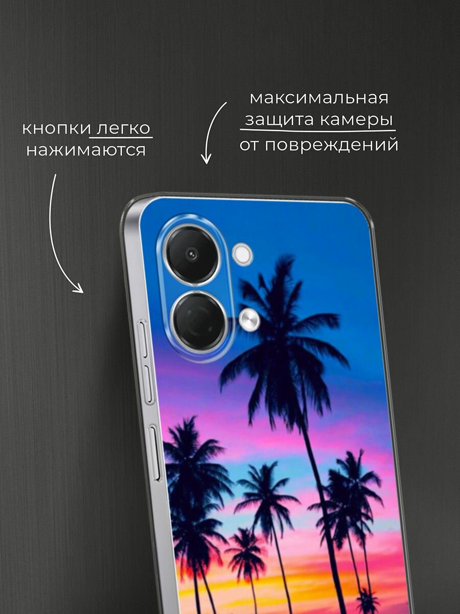 Чехол на Tecno Spark Go 3 / Текно Спарк Го 3 с принтом Закат 5 — фото 1
