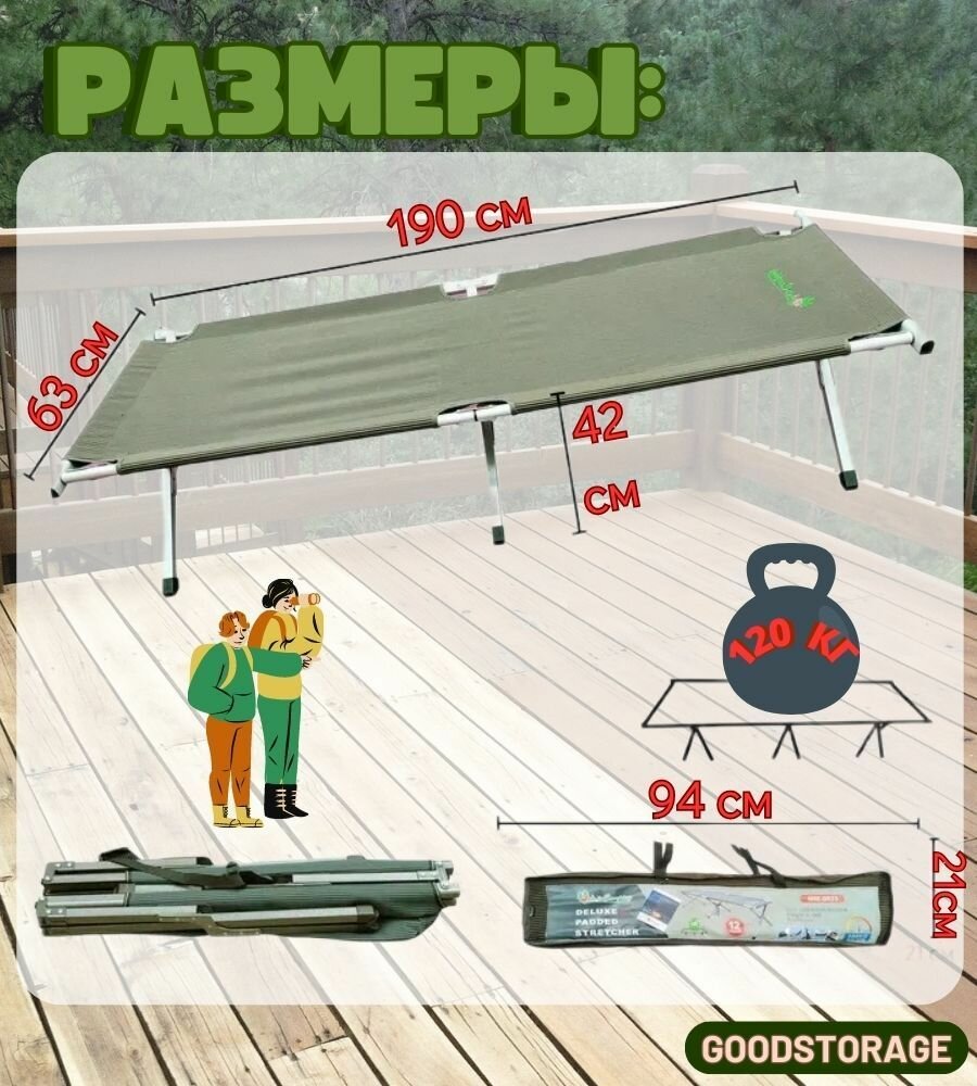 Туристическая раскладушка Mimir CF-0933