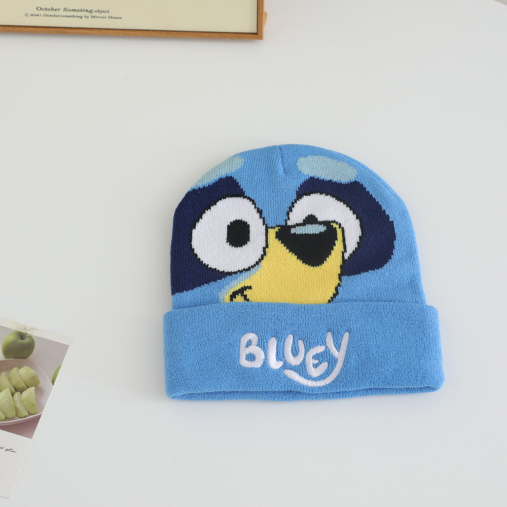Городских образов JYL Кепка Детская Bluey Minecraft Вязаная Бини Акрил